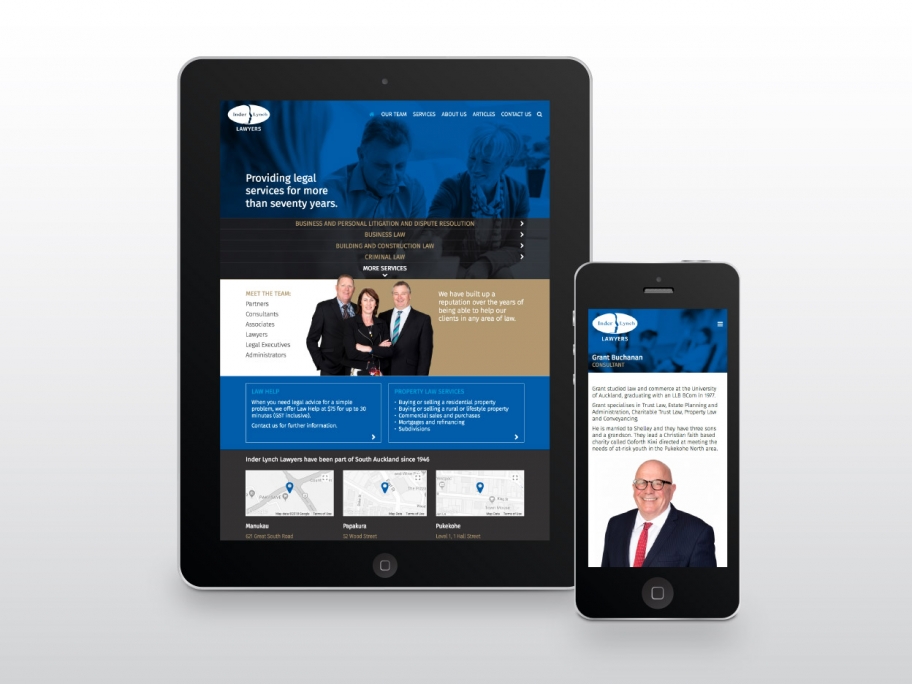 Inder Lynch Lawyers Website Design | THE FOUNT
